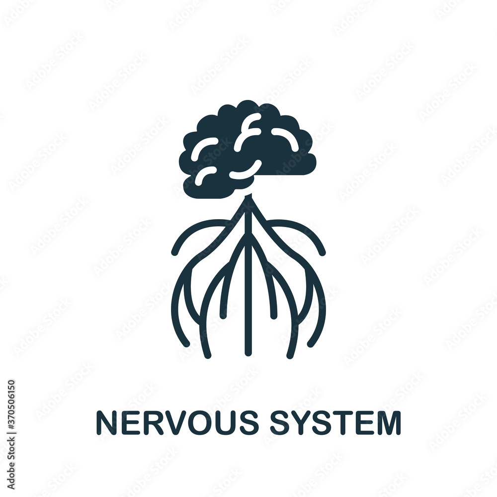 Nervous System icon. Simple element from internal organs collection ...