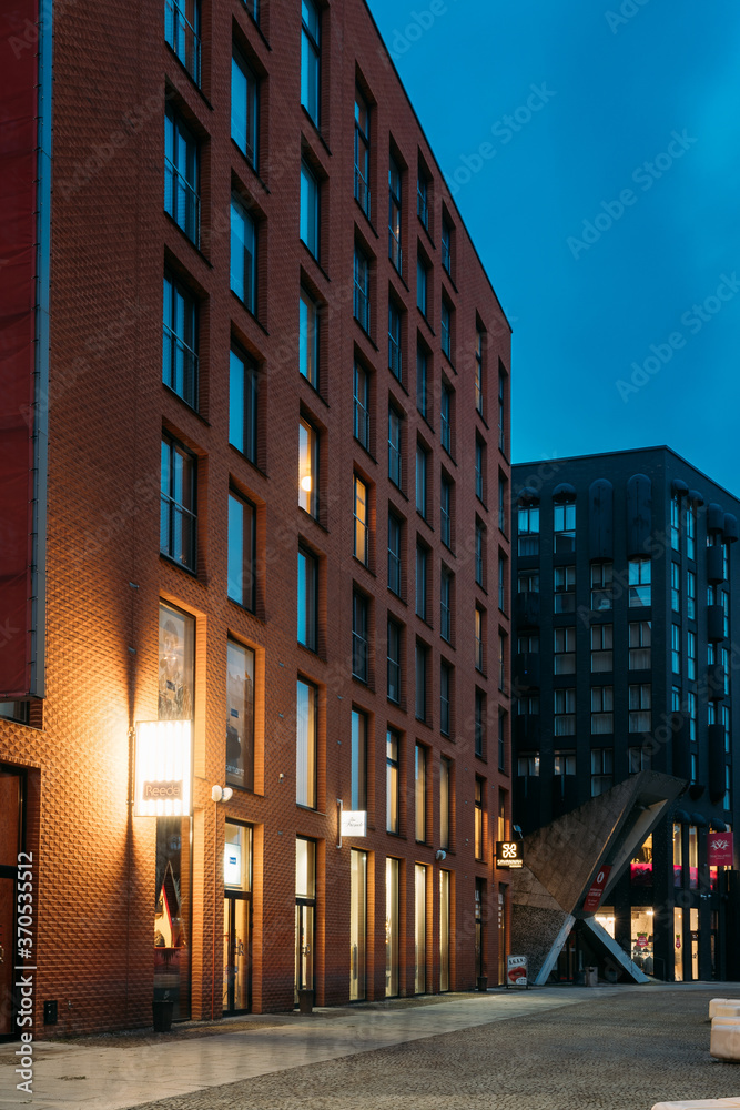 Tallinn, Estonia. View Of Historical Rotermann City In Evening ...