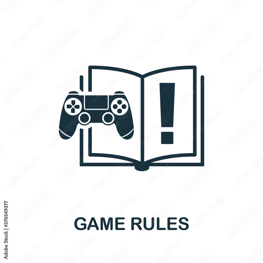 Game Rules Icon Simple Element From Game Development Collection