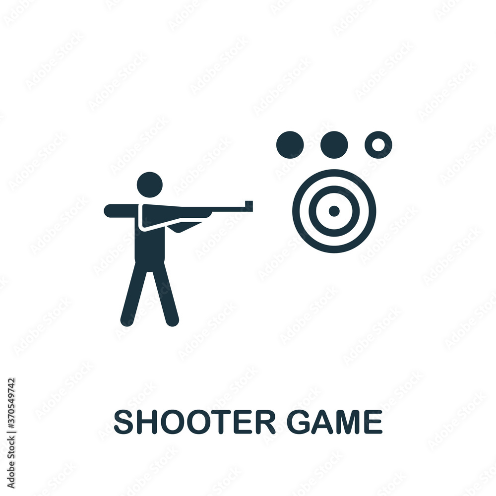 Shooter Game icon. Simple element from game development collection ...
