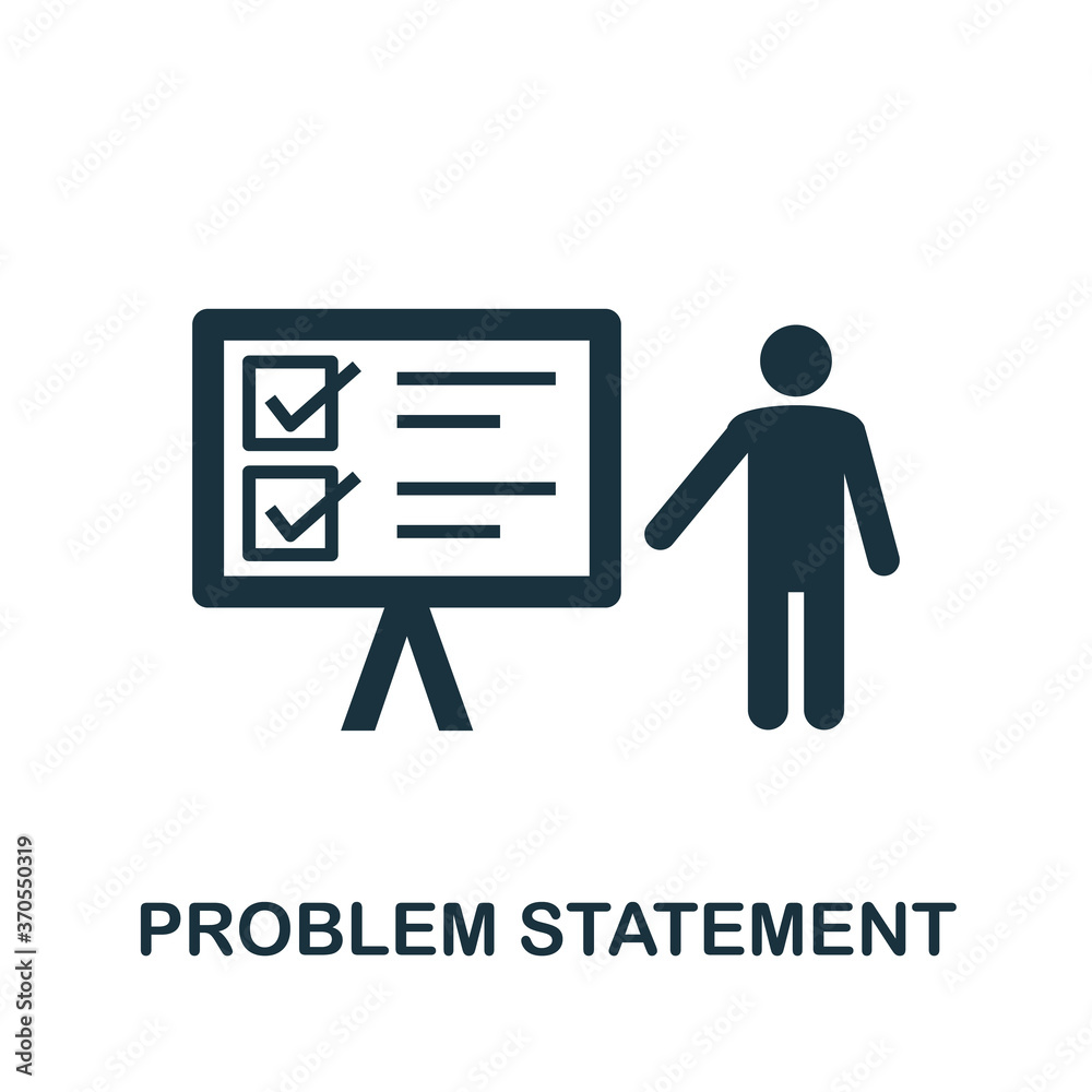Problem Statement icon. Simple element from business technology ... Problem Statement icon. Simple element from business technology ...