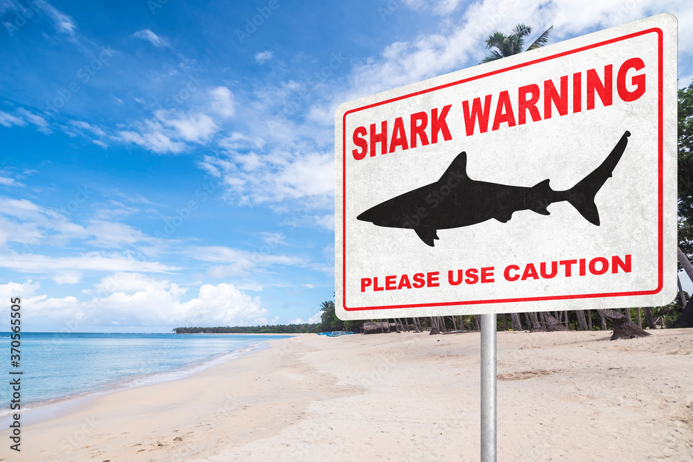 Shark Infested Waters Sign Shark Infested Waters Sign