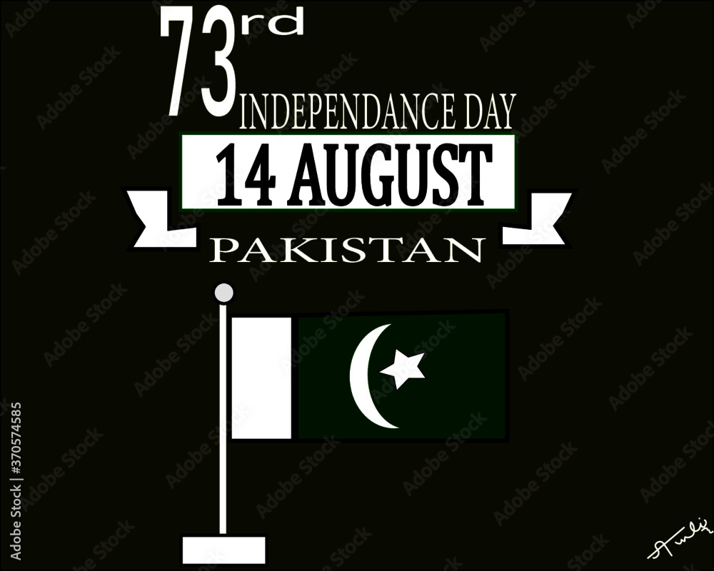 Pakistan Independence Day Celebration Illustration. Stock Vector ...