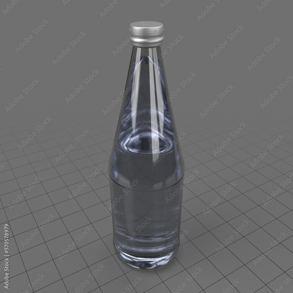 Glass bottle Stock 3D asset | Adobe Stock