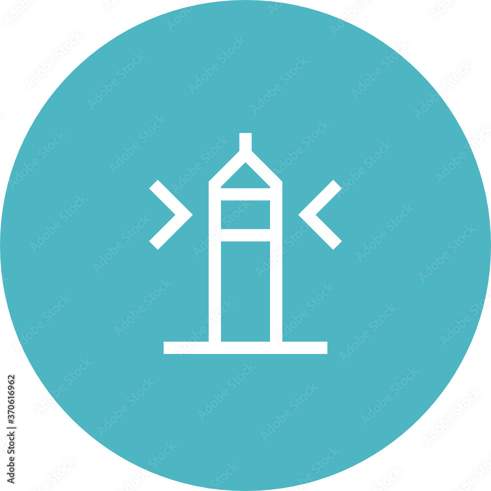 lighthouse map spotlight location icon which designed simple ...