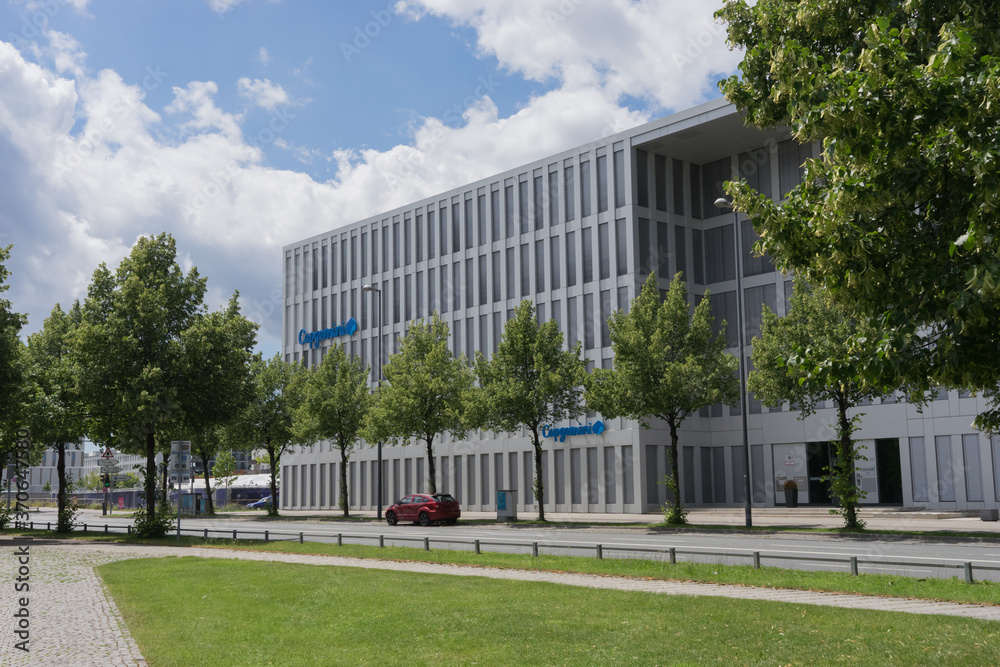 Munich, Bavaria / Germany - July 12, 2020: building of the IT-service ...