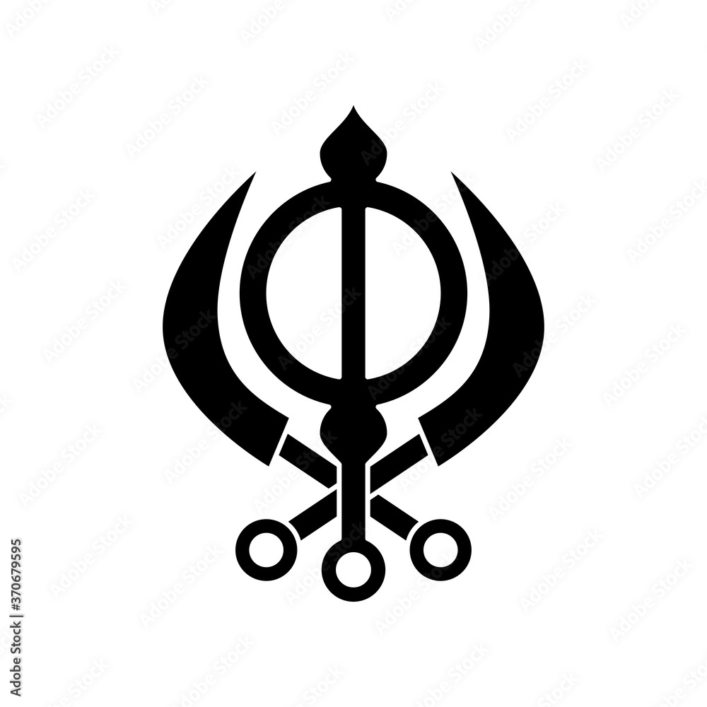 navratri sikhism silhouette style icon Stock Vector | Adobe Stock