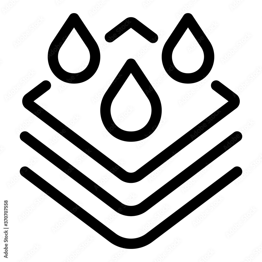 Absorption icon. Outline absorption vector icon for web design isolated ...