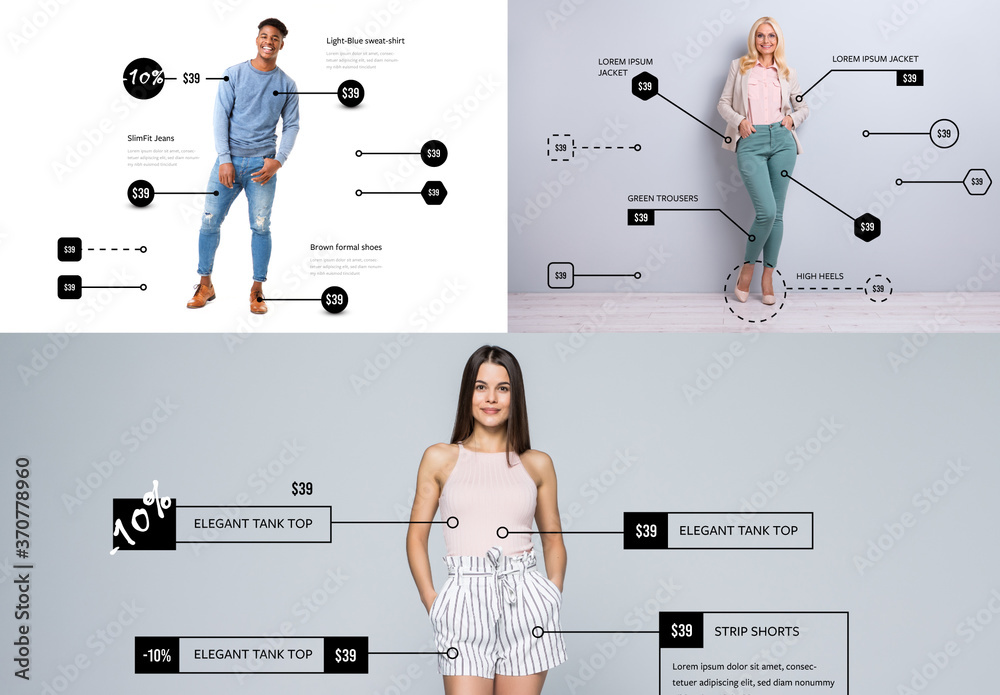Call Out Infographic Element Layouts Stock Template | Adobe Stock