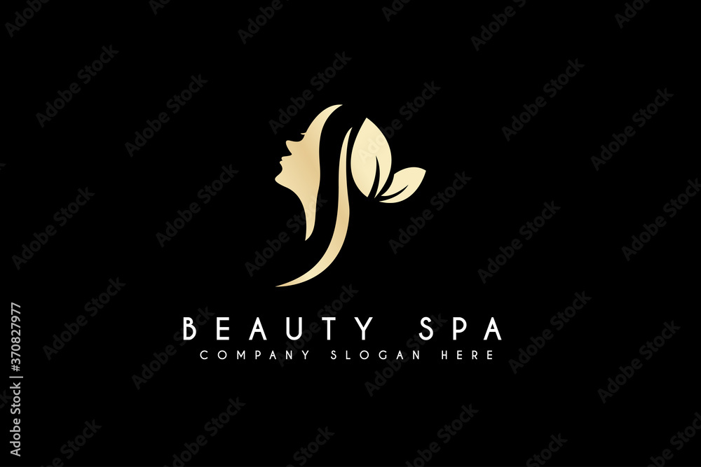 Beauty Women Face Logo Design. Vector Business Cosmetic and Spa ...