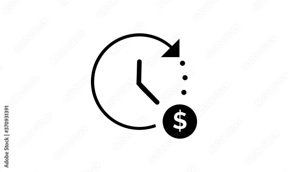 Overtime Payment Icon vector design digital file illustration. Stock ...