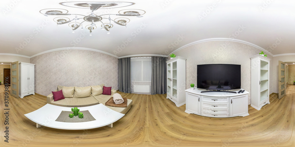 Full spherical seamless hdri panorama 360 degrees view in interior of ...