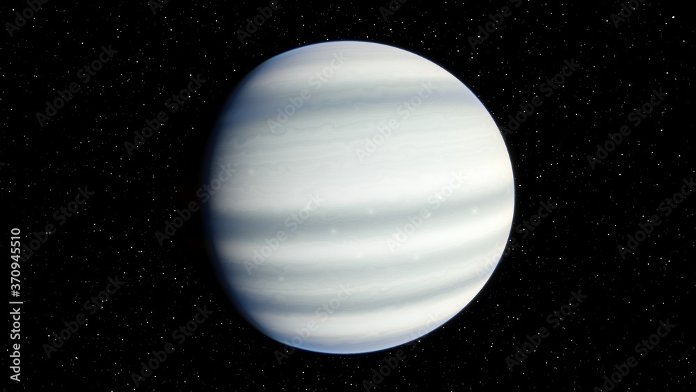 gas giant in space, Jupiter-like planet, Neptune-like planet 3d render ...