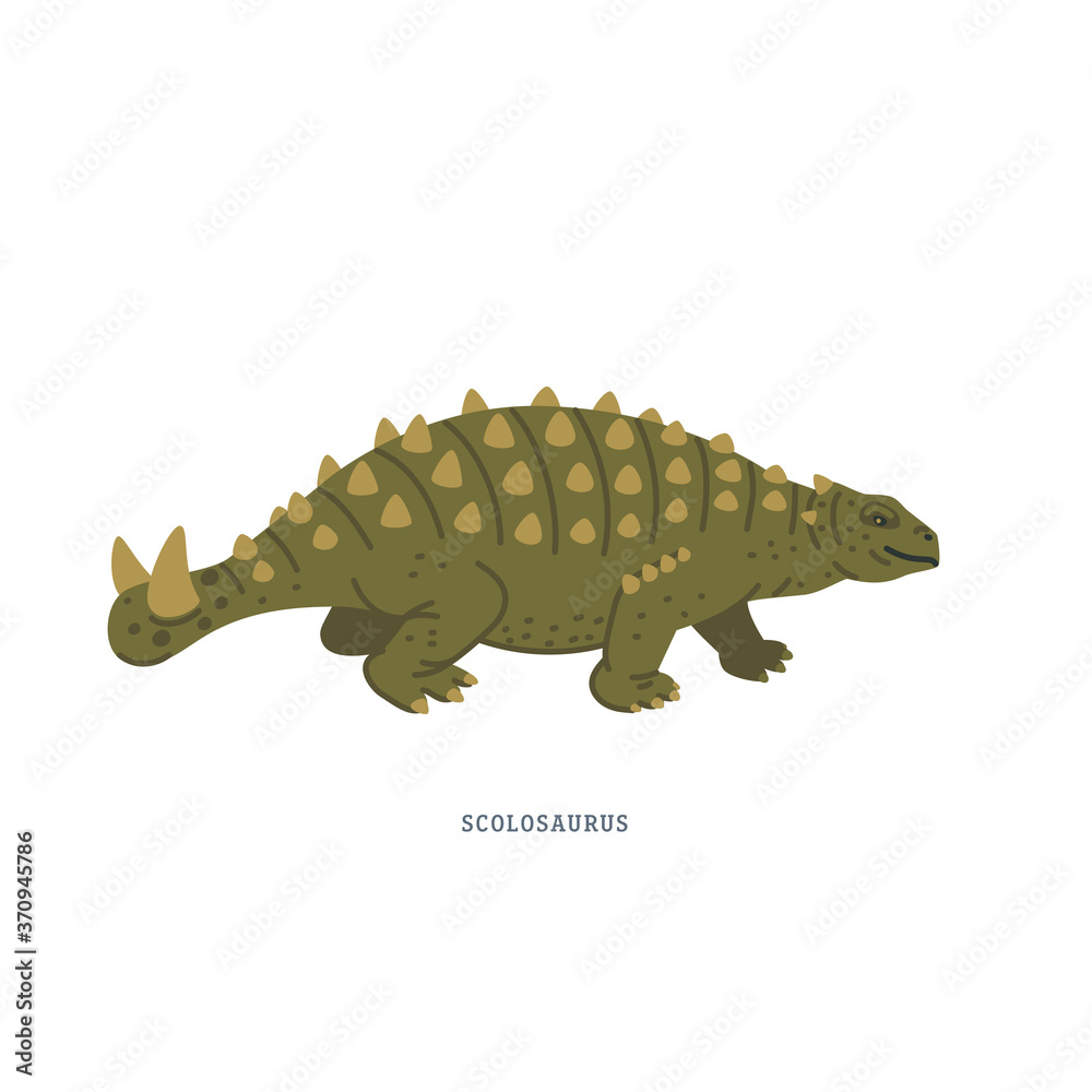 Scolosaurus dinosaur. Scolosaurus - Herbivorous extinct genus of ...
