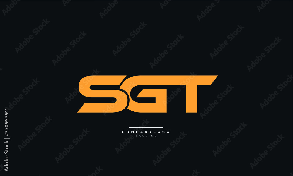 SGT Letter Business Logo Design Alphabet Icon Vector Symbol Stock ...