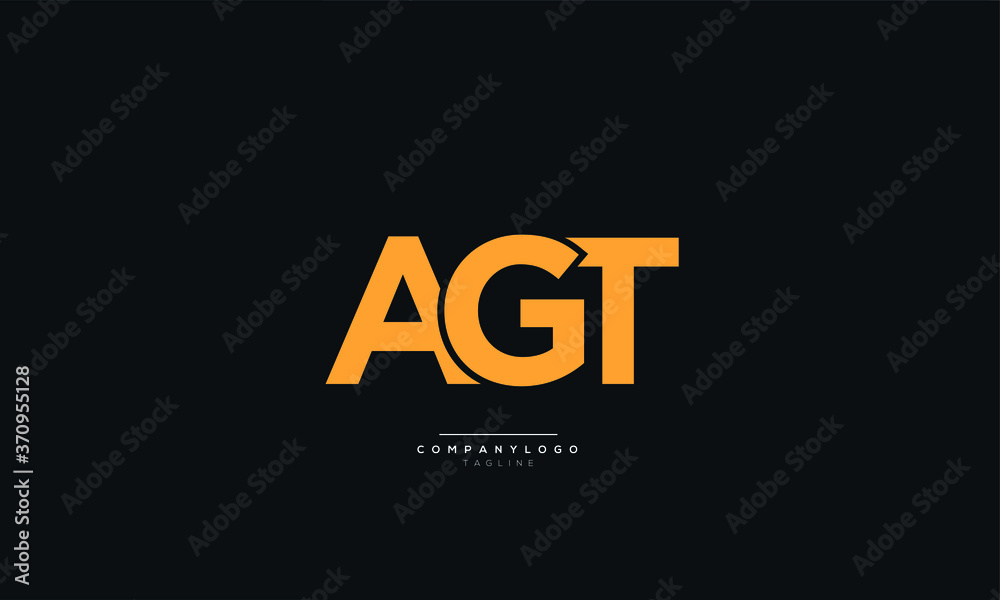 AGT Letter Business Logo Design Alphabet Icon Vector Symbol Stock ...