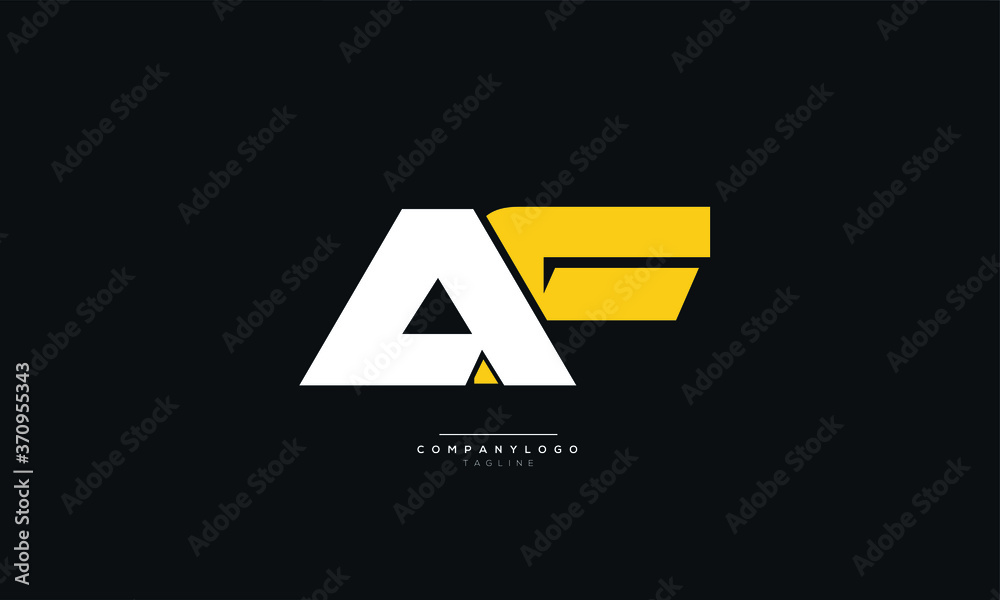 AF Letter Business Logo Design Alphabet Icon Vector Symbol Stock Vector ...