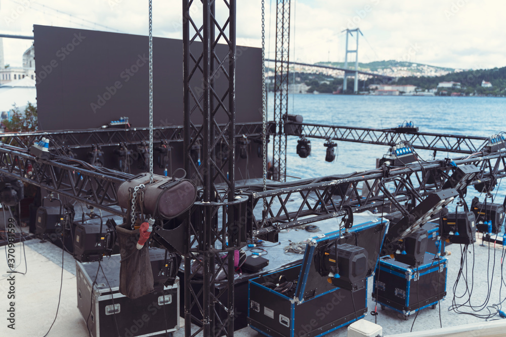 Installation of professional sound, light, led panel, video and stage ...