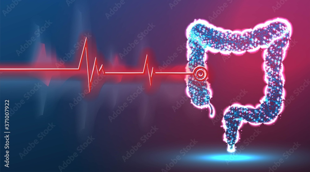 colon, intestine, digestive system,. Point of disease. Health and ...