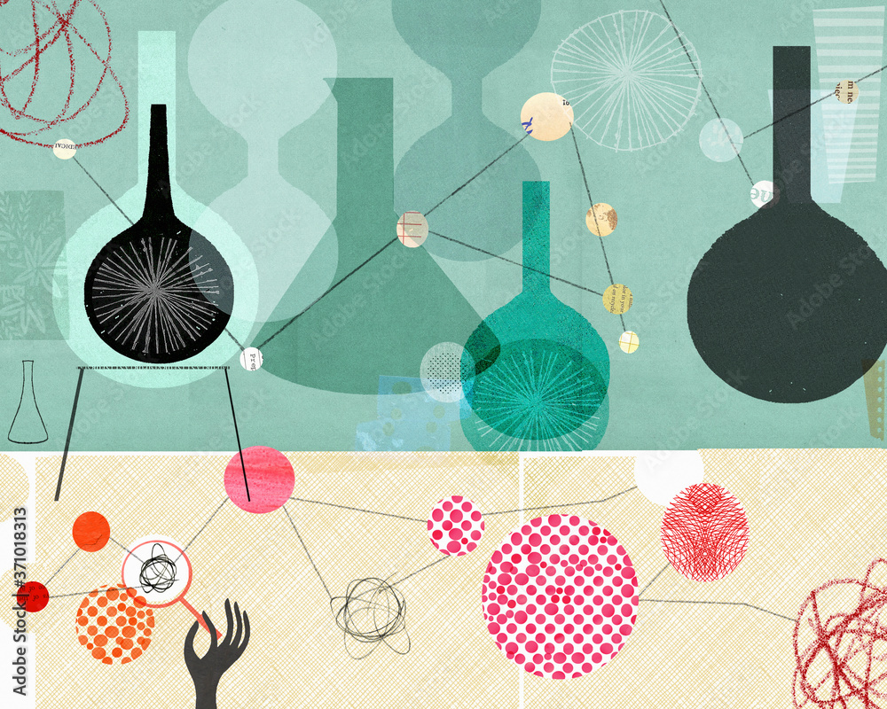 Scientific research Stock Illustration | Adobe Stock