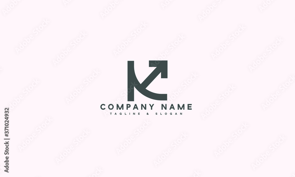 Alphabet letter K icon symbol vector logo template Stock Vector | Adobe ...