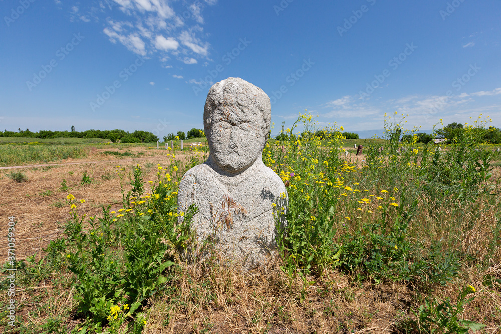 Balbans known as stone warriors, in the ruins of the ancient site of ...