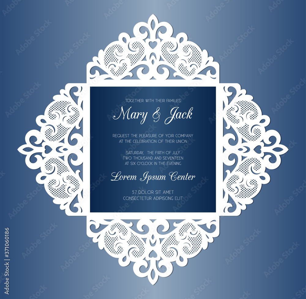 Four Fold Greeting Card Template