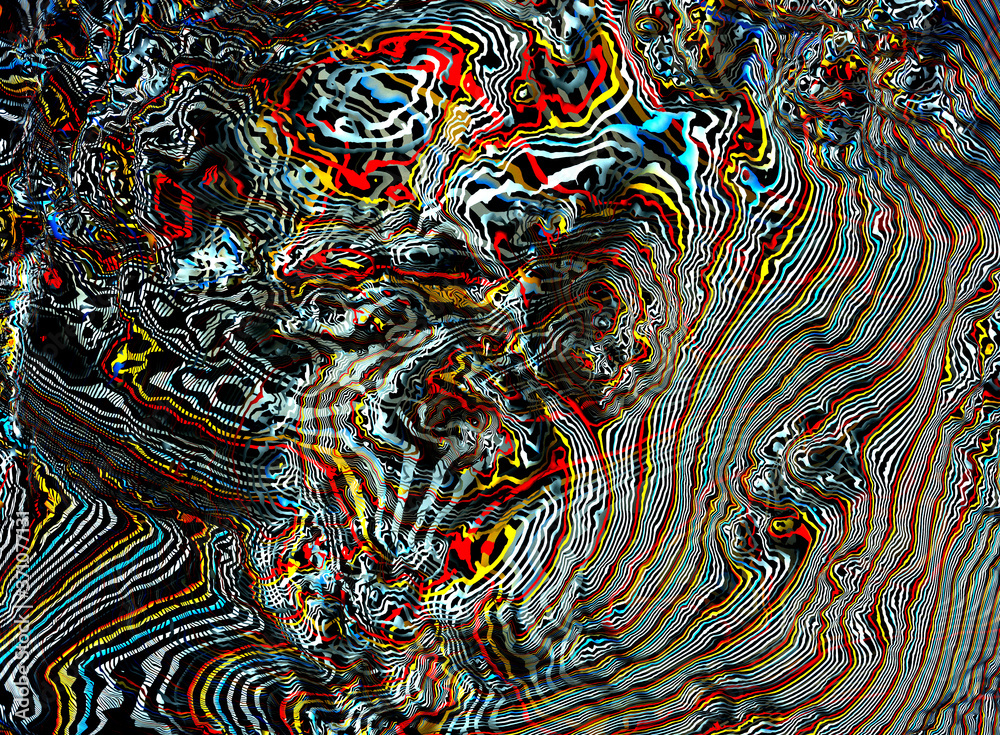 3d render of abstract art of surreal 3d background texture with part of ...