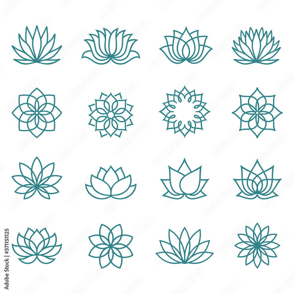 Simple Lotus Flower Designs