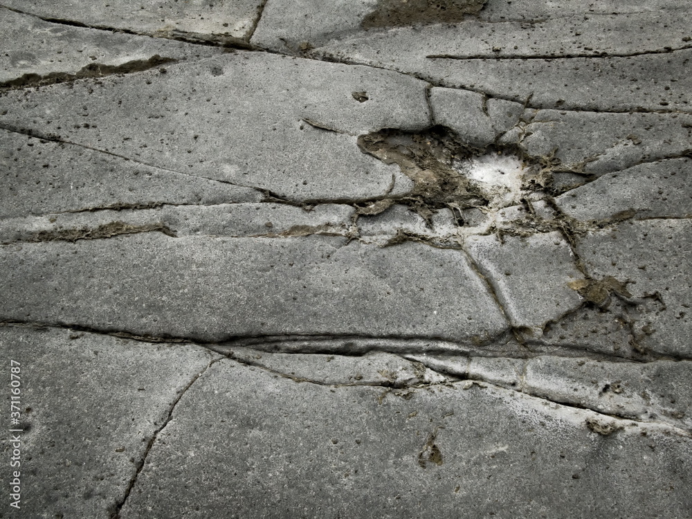 Volcanic rock background with cracks and salt puddle Stock Photo ...