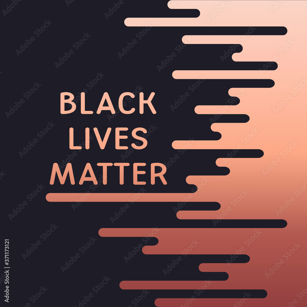 Black lives matter banner. BLM, BIPOC.Stop racism. Black lives matter ...