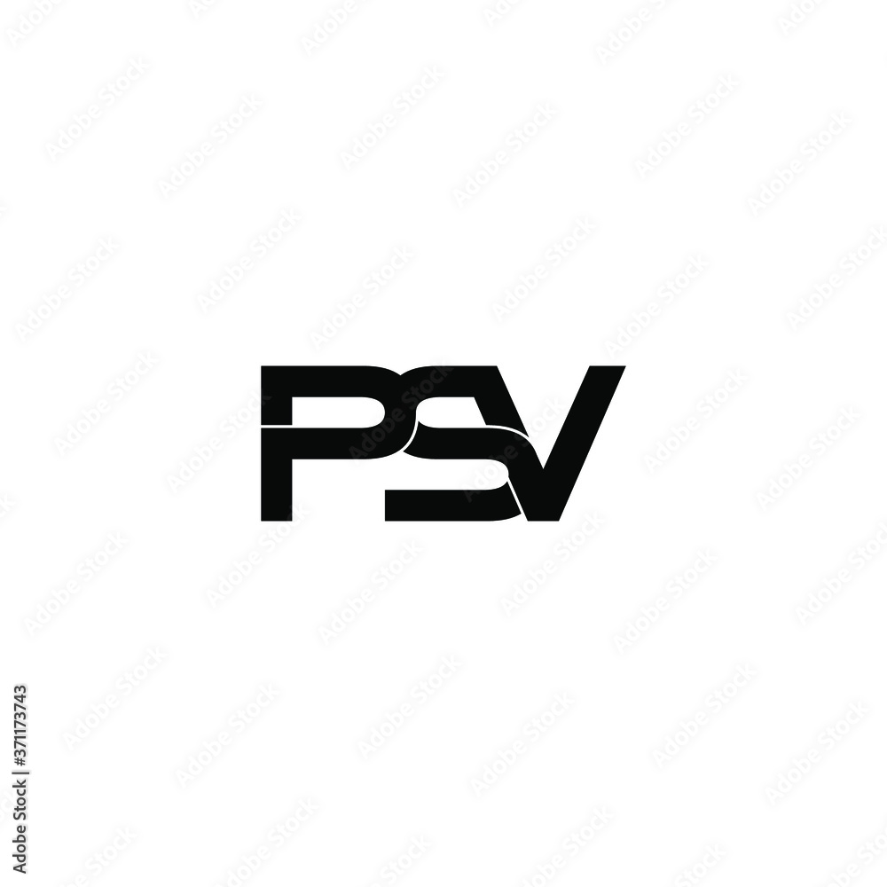psv letter original monogram logo design Stock Vector | Adobe Stock
