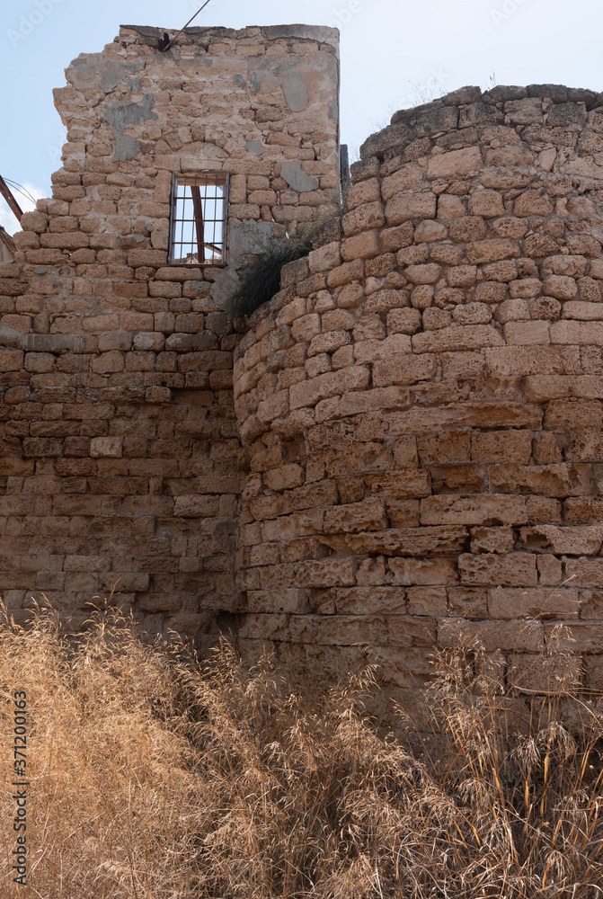 Remains of old ruins of Kafarlet fortress. It was the property of Lords ...