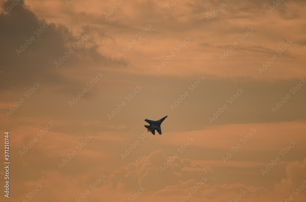 Sukhoi Su-27 Russian military jet Flanker Stock Photo | Adobe Stock