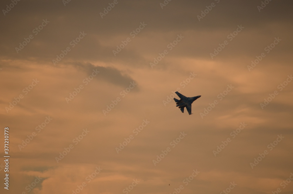 Sukhoi Su-27 Russian military jet Flanker Stock Photo | Adobe Stock