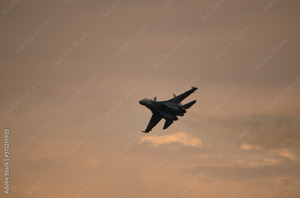 Sukhoi Su-27 Russian military jet Flanker Stock Photo | Adobe Stock