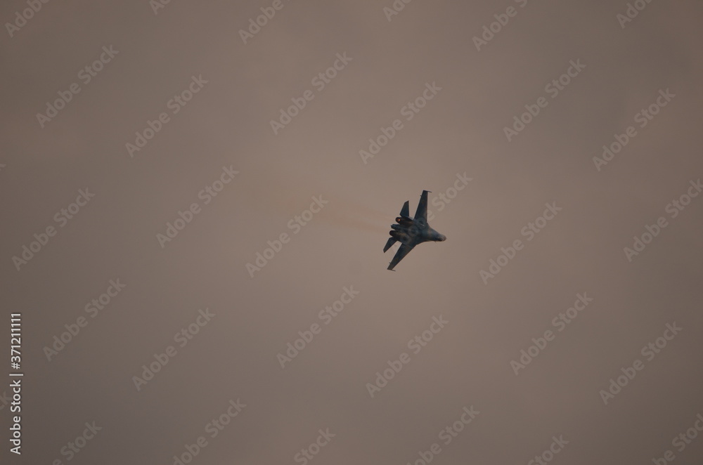 Sukhoi Su-27 Russian military jet Flanker Stock Photo | Adobe Stock