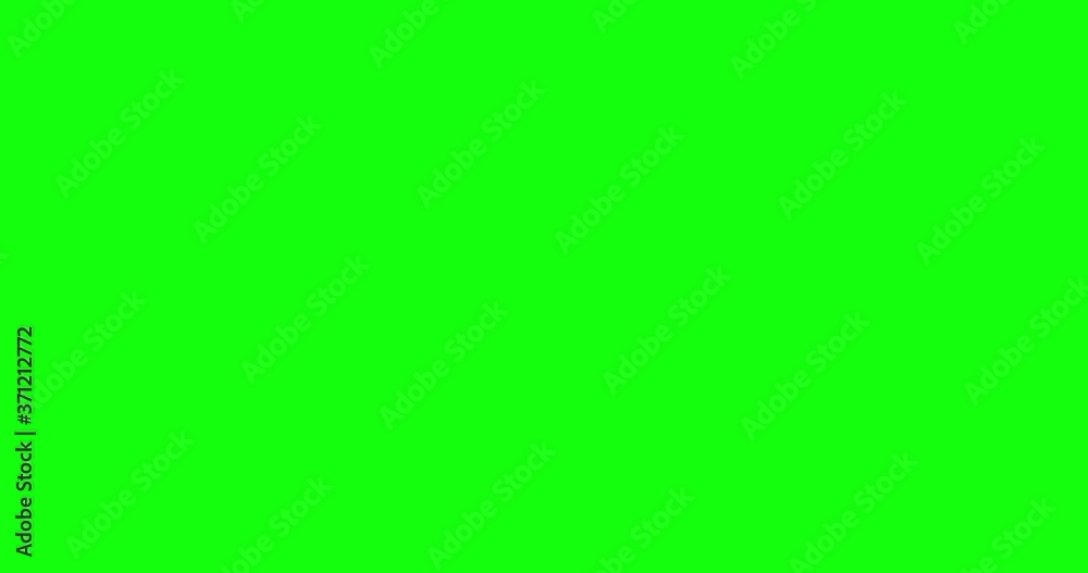 8 intro animations of a human skull. Green screen Chroma Key Background ...
