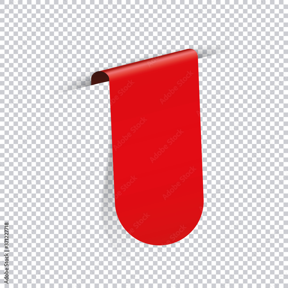 red arrow bookmark banner for any text on transparent background Stock ...