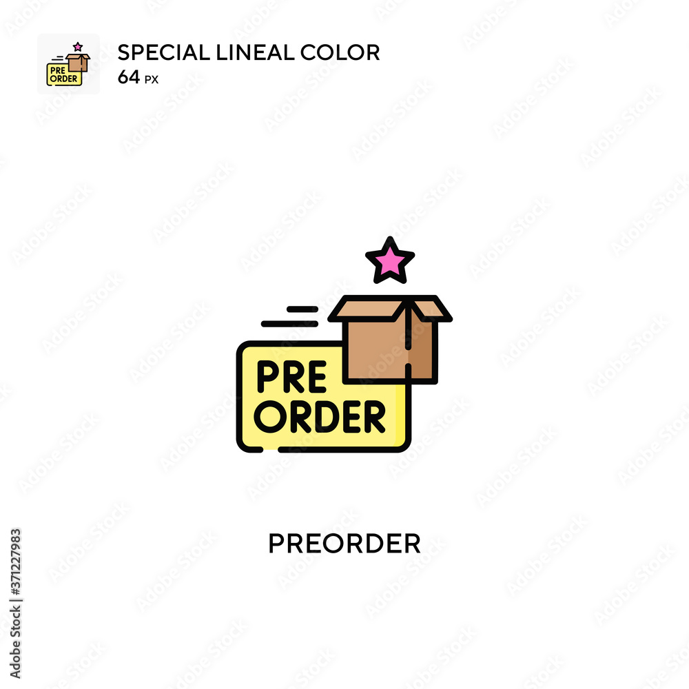Preorder Simple vector icon. Preorder icons for your business project ...