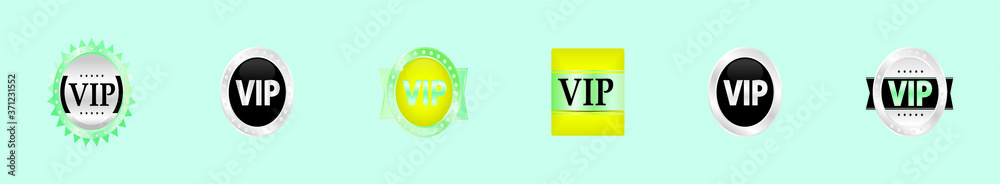 set of vip design template with various models for logo, icon and more ...