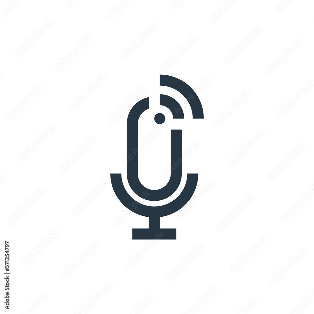 record icon vector from internet of things concept. Thin line ...