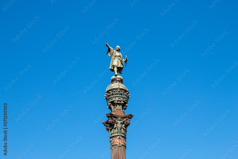 Monumento estatua de Cristóbal Colon. Stock Photo | Adobe Stock
