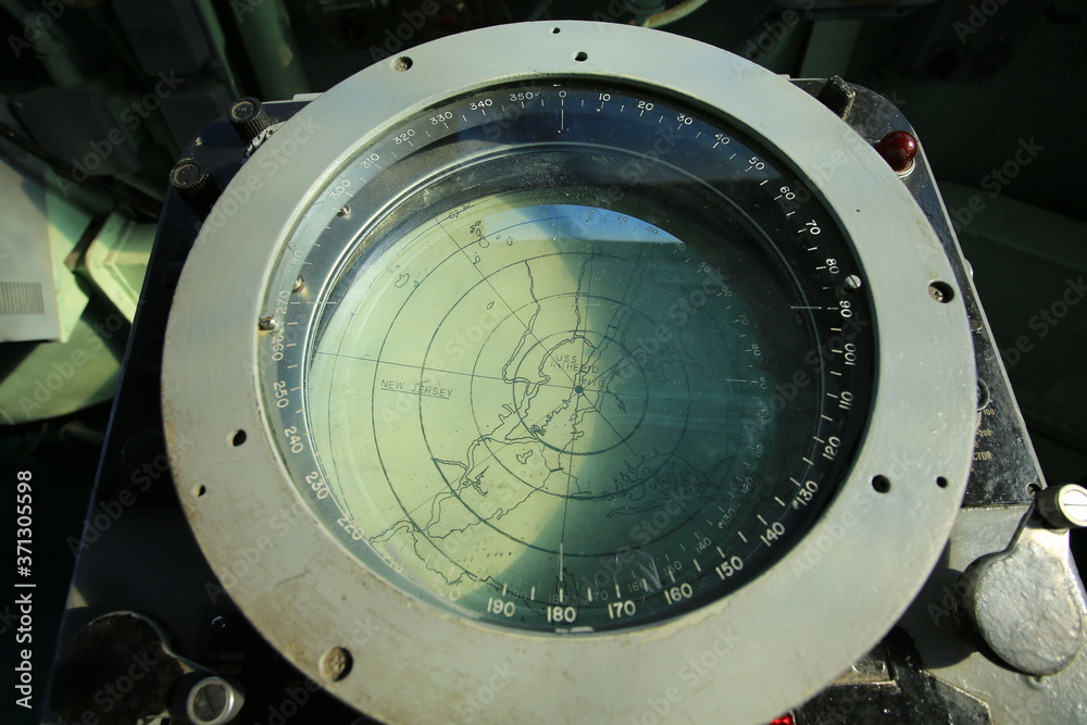 NEW YORK;OCT13: compass in intrepid sea air space museum in New York on ...