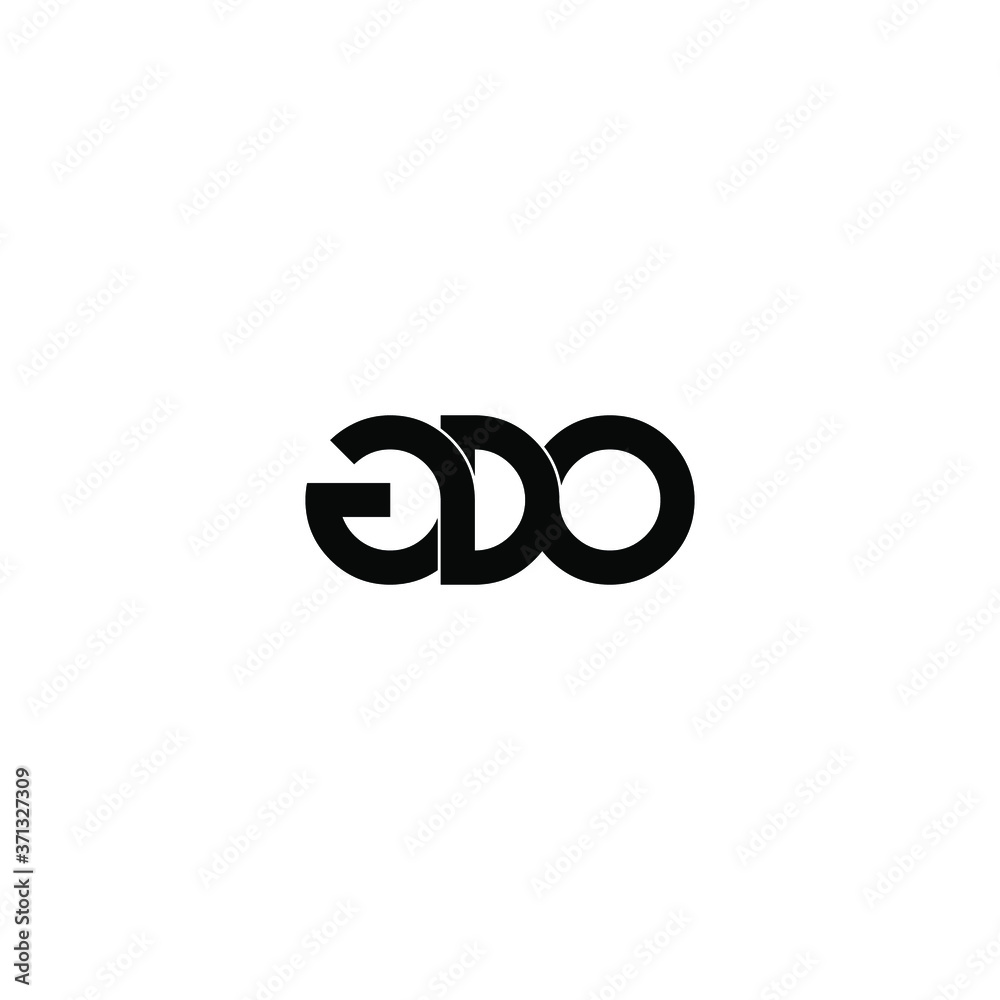 gdo letter original monogram logo design Stock Vector | Adobe Stock