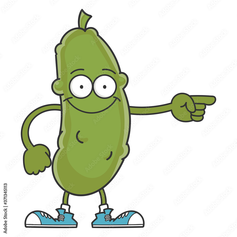 Pickle Cartoon Character