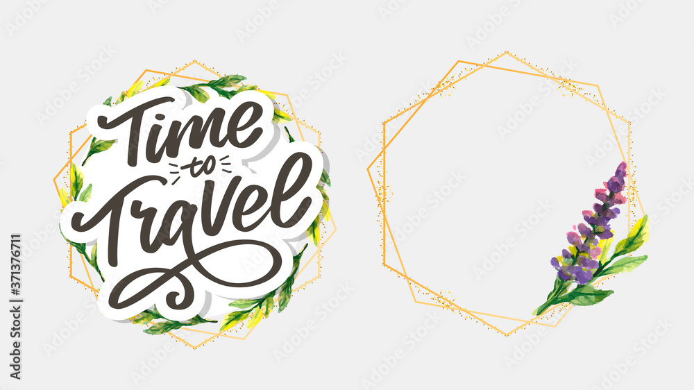 Travel life style inspiration quotes lettering. Motivational typography ...