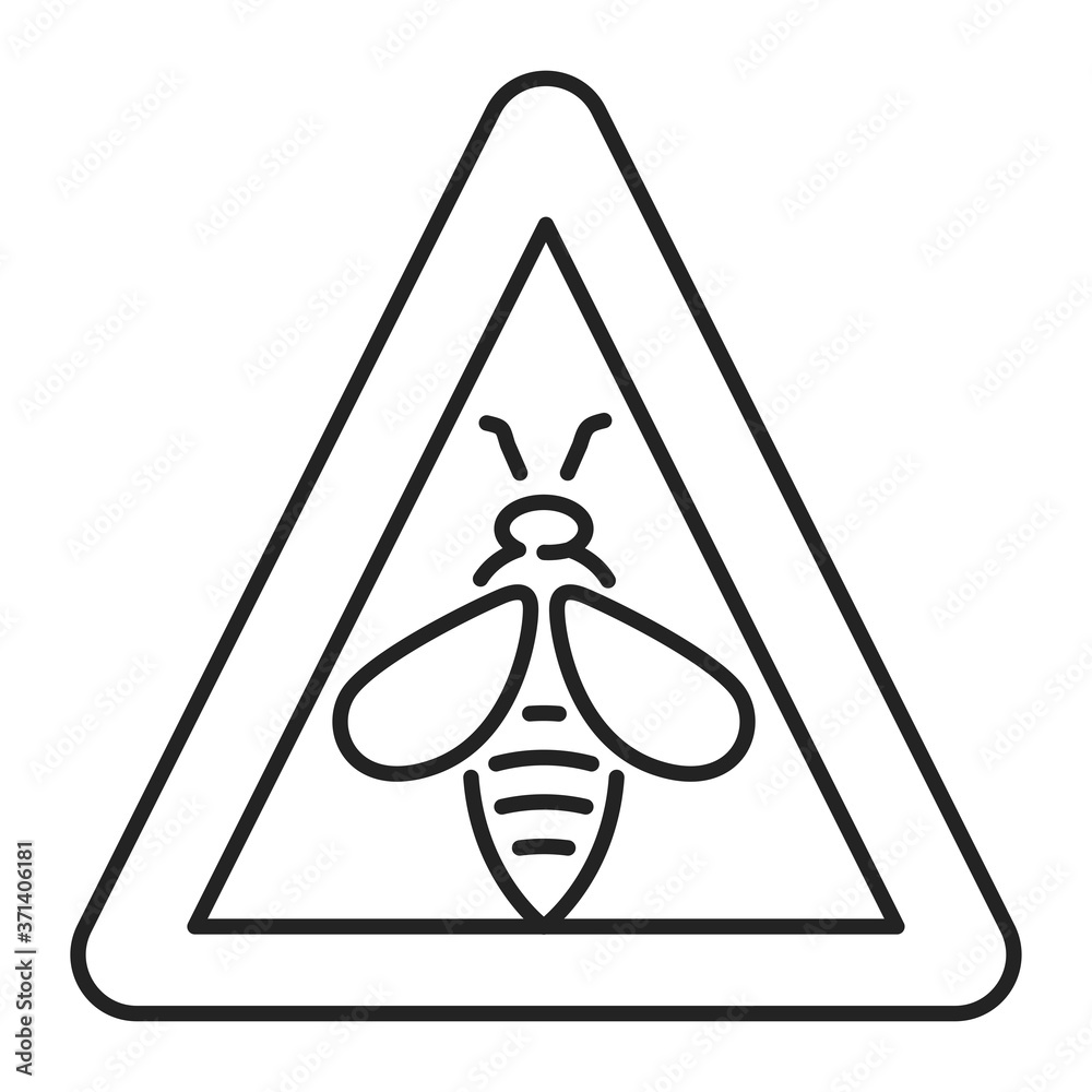 Biodiversity loss black line icon. Extinction animal species. Isolated ...