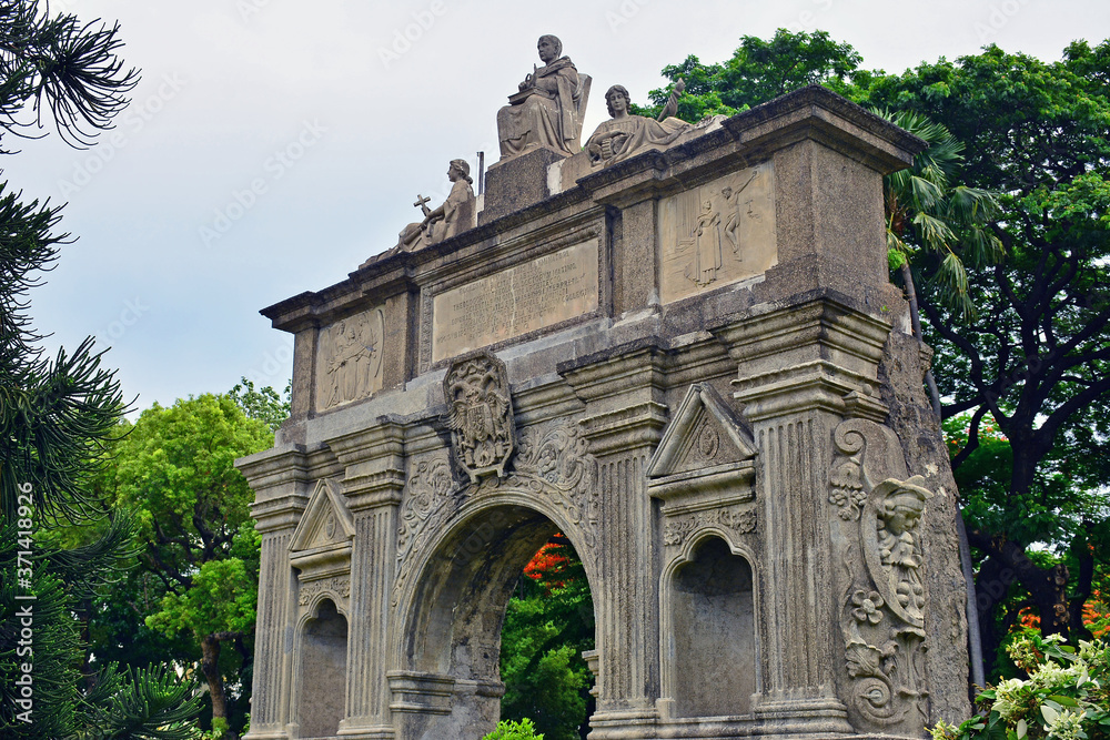 University of Santo Tomas arch of the century in Manila, Philippines ...