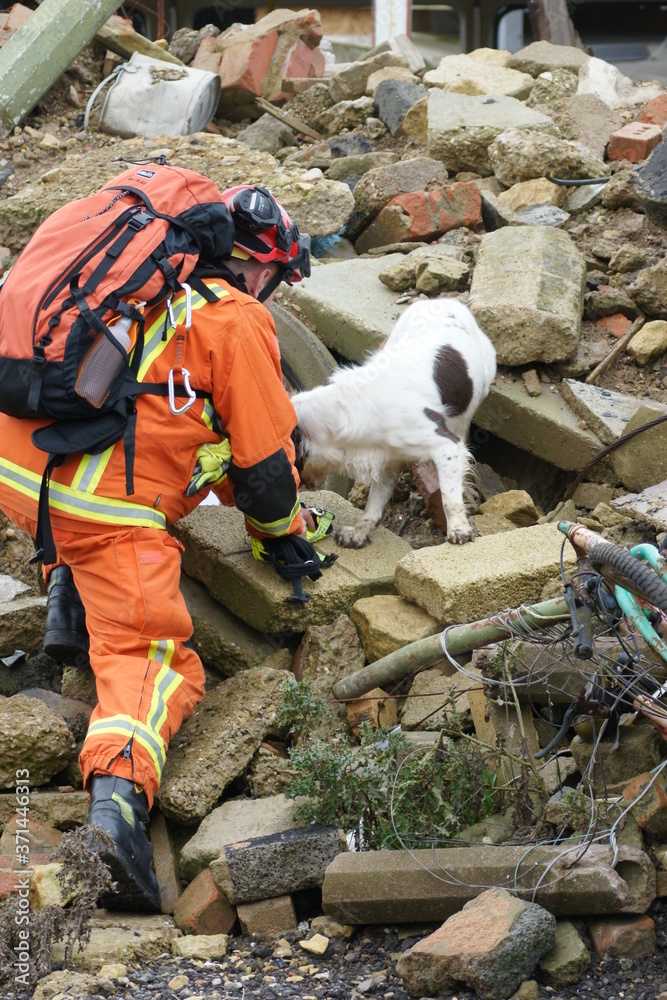 Building collapses, urban search and rescue, disaster zone Stock Photo ...